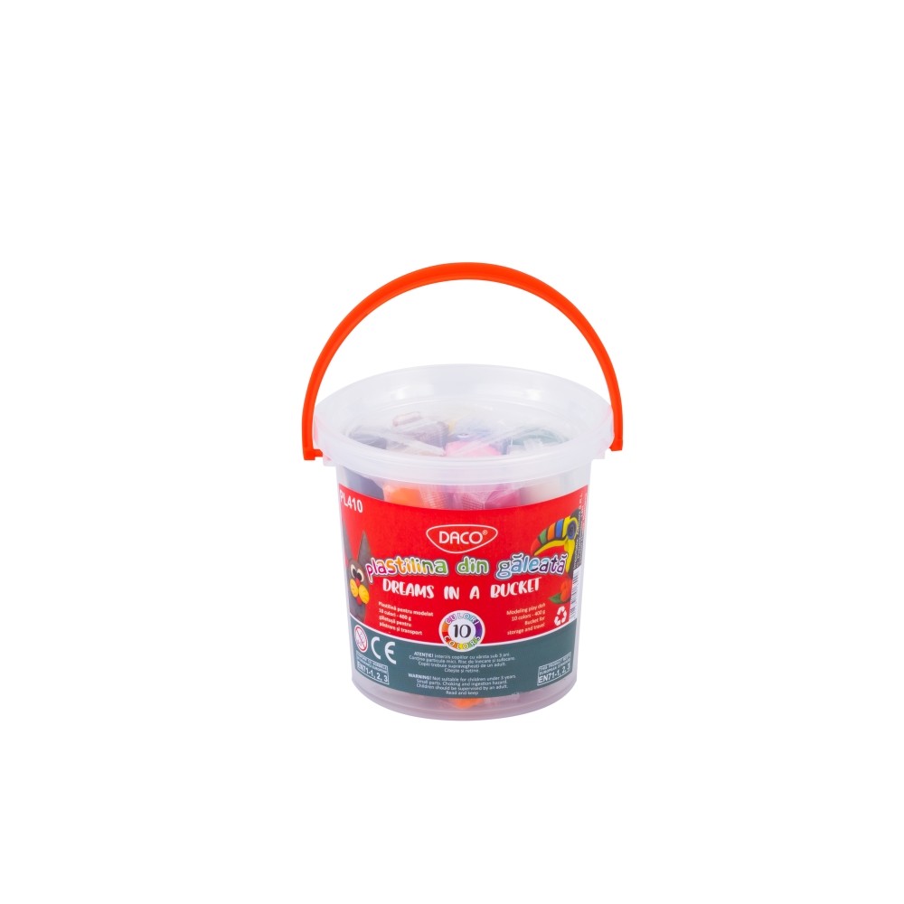 Daco Plastilina la galeata 10 culori PL410 - Multimasimex
